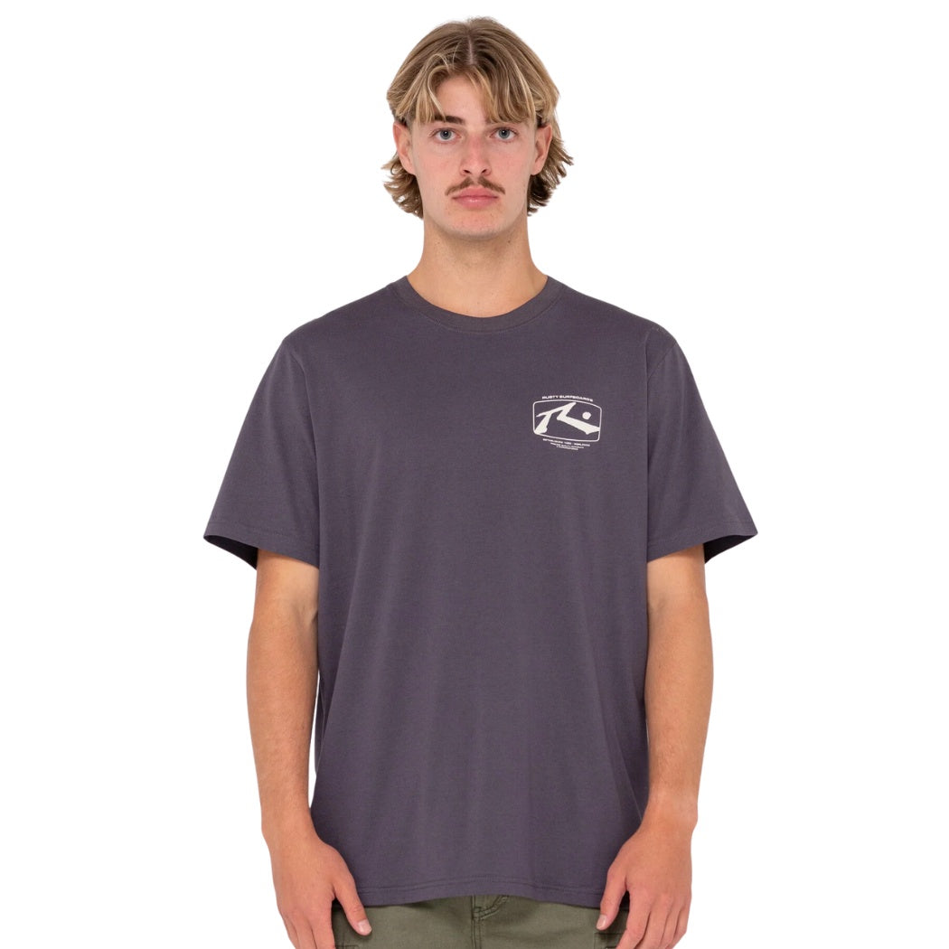Rusty Advocate Short Sleeve Tee Coal 2 – Jungle Surf Shop