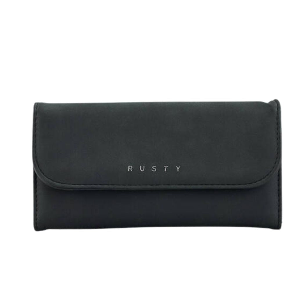 Rusty Ballad Flap Wallet Black – Jungle Surf Shop