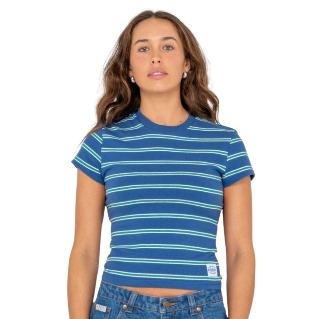 Rusty Inspectah Deck Skimmer Tee Atlantic Blue – Jungle Surf Shop