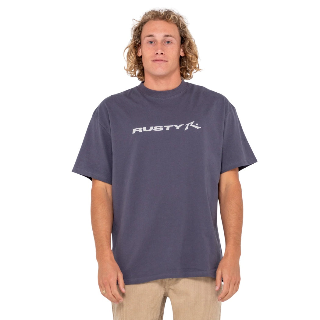 Rusty Vital Tee Coal – Jungle Surf Shop